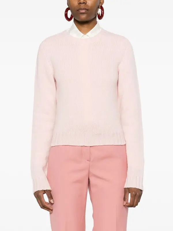 Palm Angels Curved-logo Wool-blend Jumper