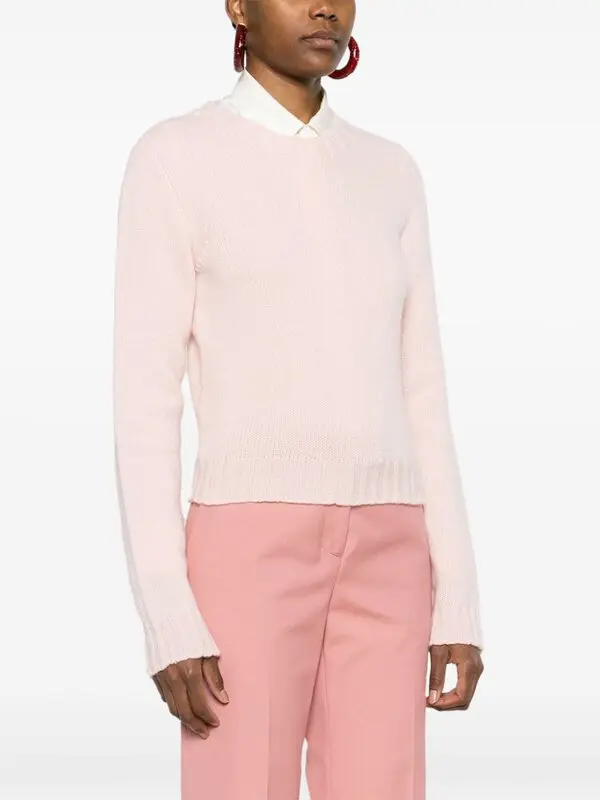 Palm Angels Curved-logo Wool-blend Jumper