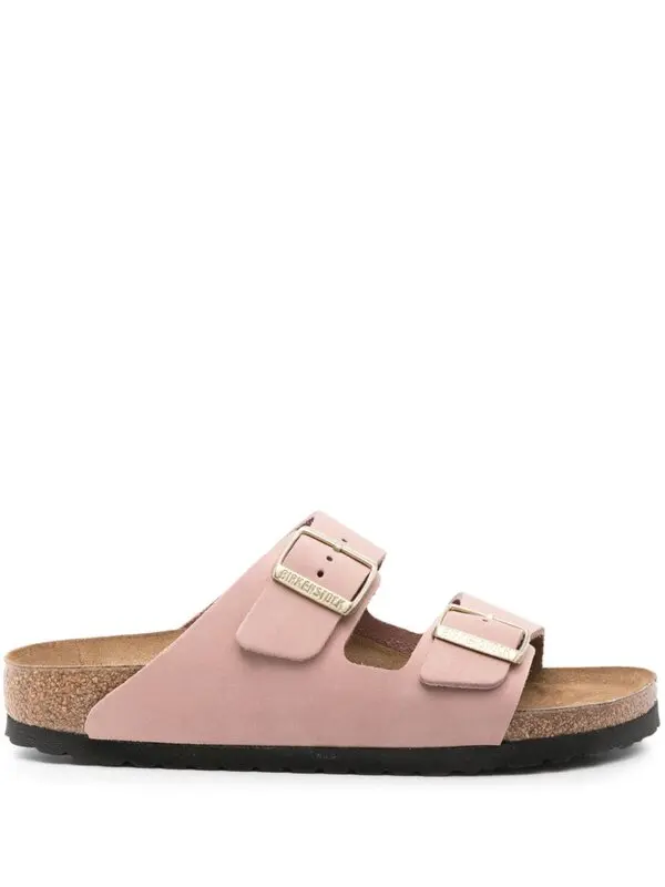 BIRKENSTOCK Arizona Suede Slides - Pink