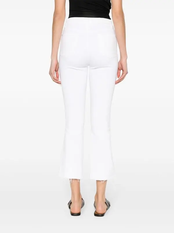 7 For All Mankind Slim Kick High-rise Bootcut Jeans - White