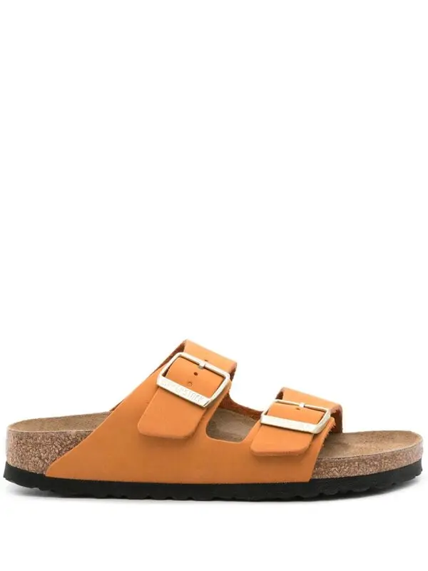 BIRKENSTOCK Arizona Suede Slides - Orange