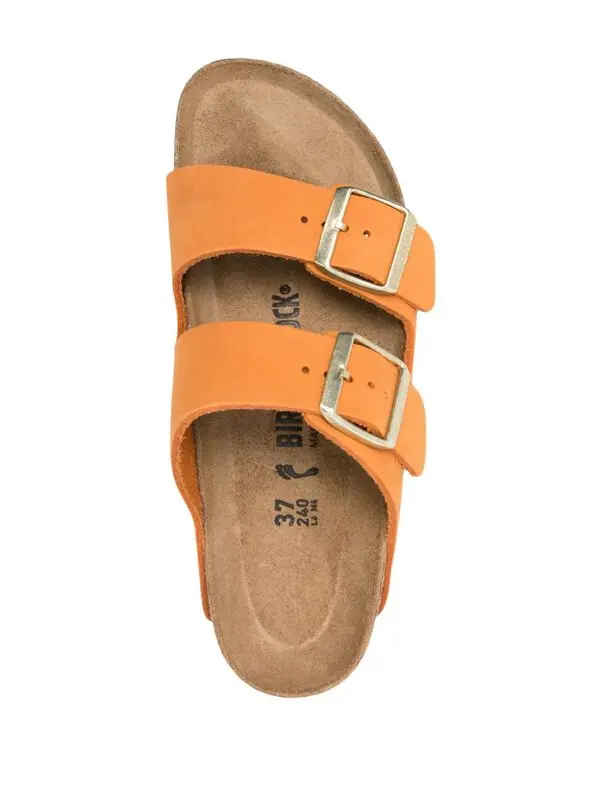 BIRKENSTOCK Arizona Suede Slides - Orange
