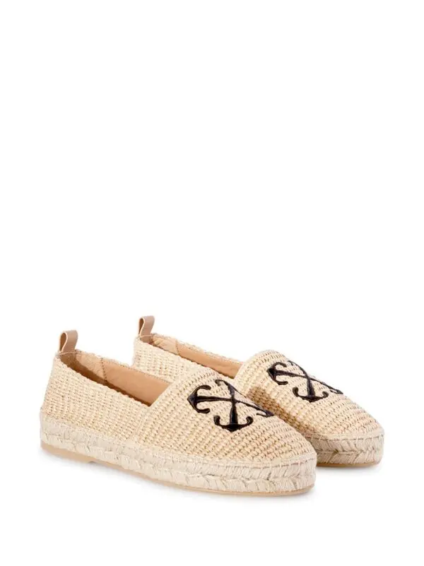 Off-White Arrow Raffia Espadrilles