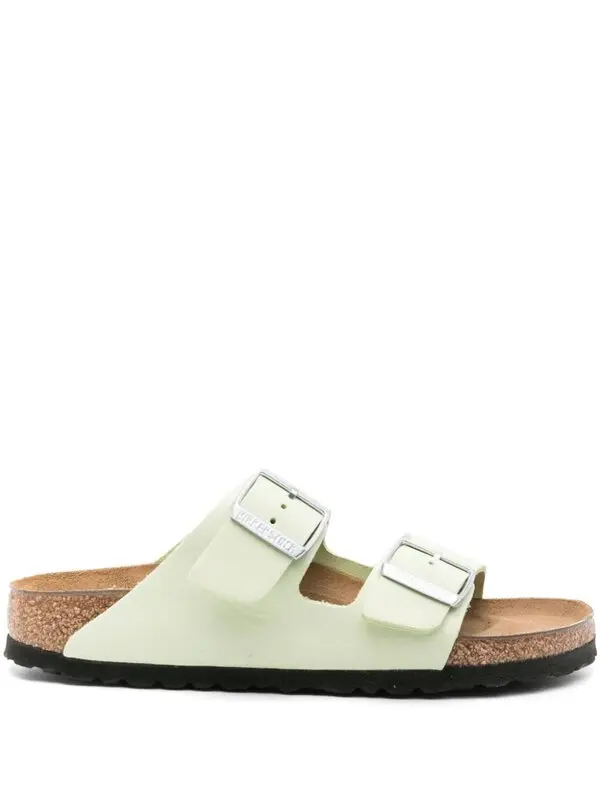 BIRKENSTOCK Arizona Suede Slides - Green