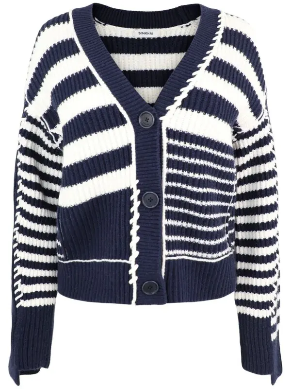Simkhai Adara Striped Cardigan
