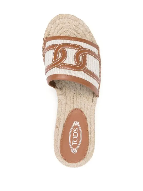 TOD'S Catena Logo-embroidered Espadrilles
