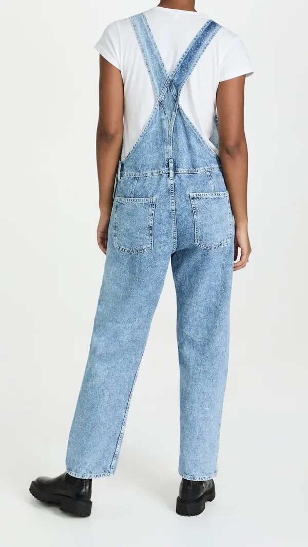 Free People Ziggy Denim Overalls - Powder Blue