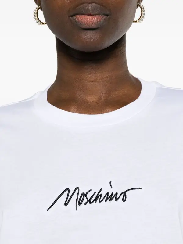 Moschino Embroidered T-shirt - White
