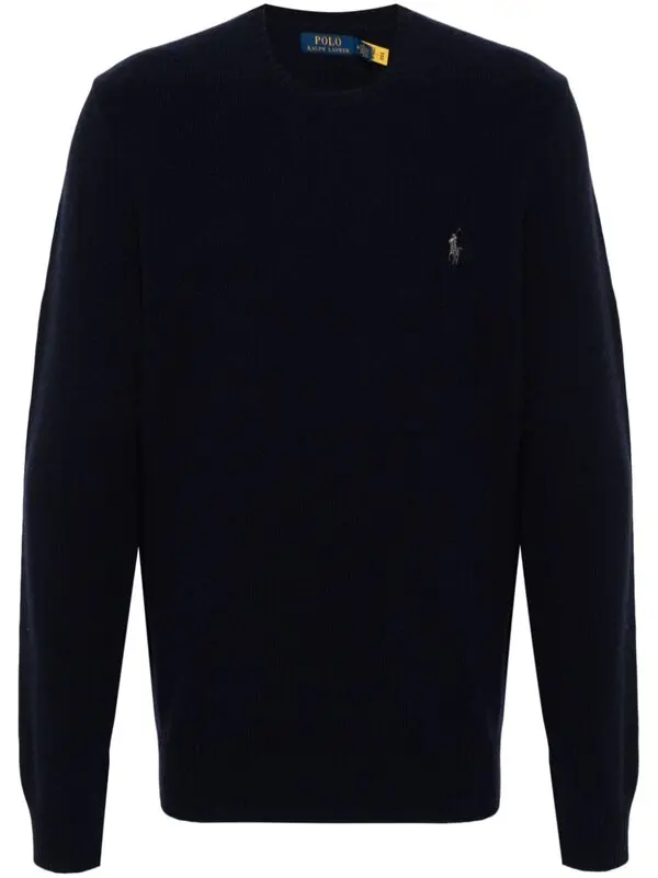 Polo Ralph Lauren Embroidered-logo Jumper - Blue