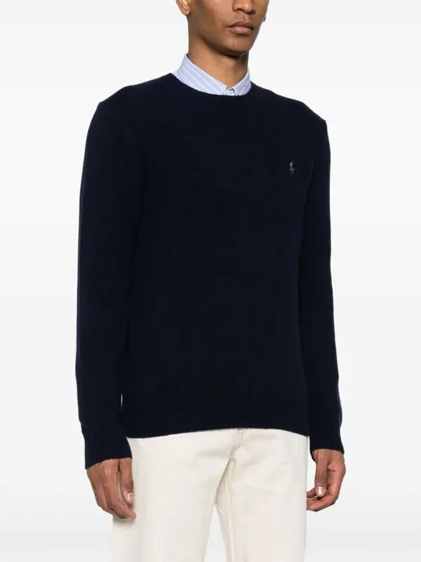 Polo Ralph Lauren Embroidered-logo Jumper - Blue
