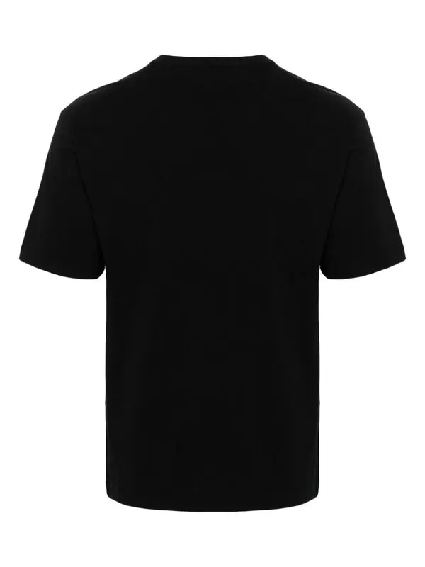 Palm Angels Round-neck Short-sleeve T-shirt - Black