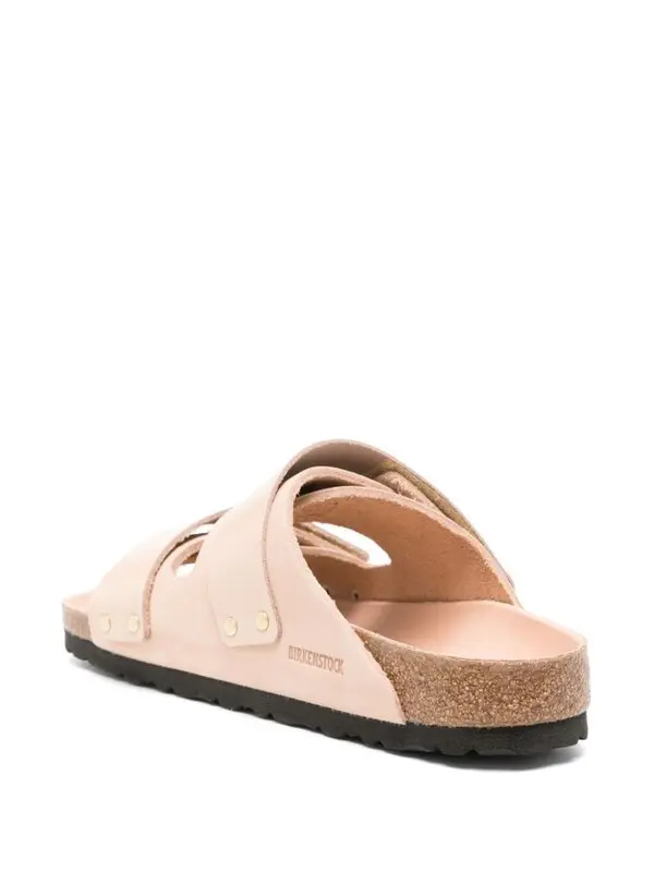 BIRKENSTOCK Uji Leather Slides - Neutrals
