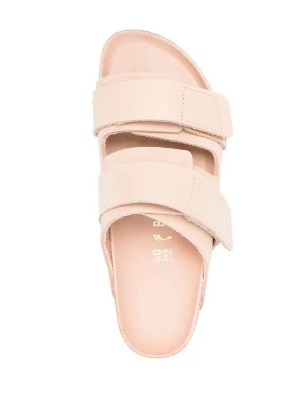 BIRKENSTOCK Uji Leather Slides - Neutrals