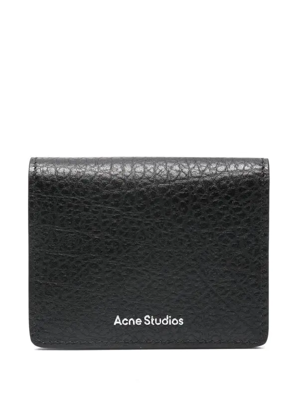 Acne Studios Folded Leather Wallet - Black