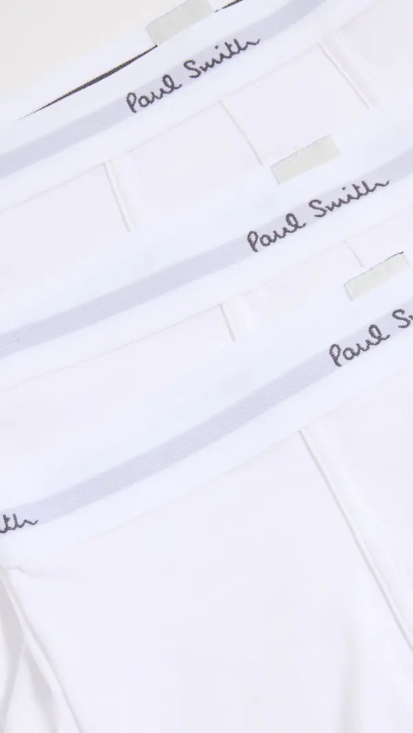 Paul Smith 3 Pack Solid Trunks - White