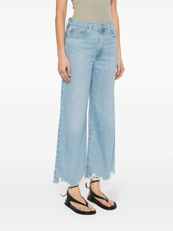 FRAME Le Jane High-rise Wide-leg Jeans - Blue