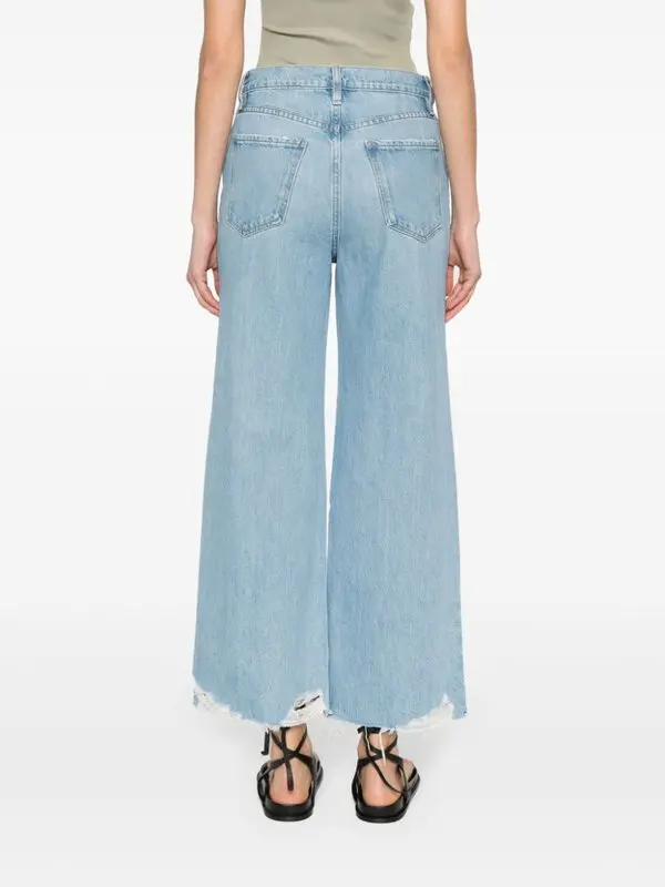 FRAME Le Jane High-rise Wide-leg Jeans - Blue