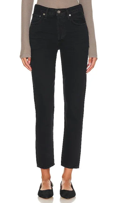 AGOLDE Austin Mid Rise Tapered Slim Jeans