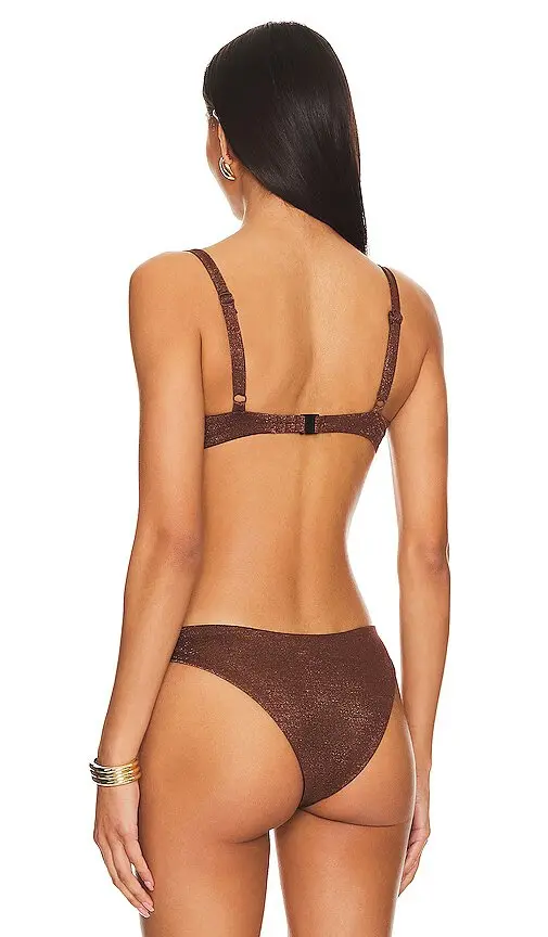 Onia Marilyn Bikini Top - Shimmer Hickory