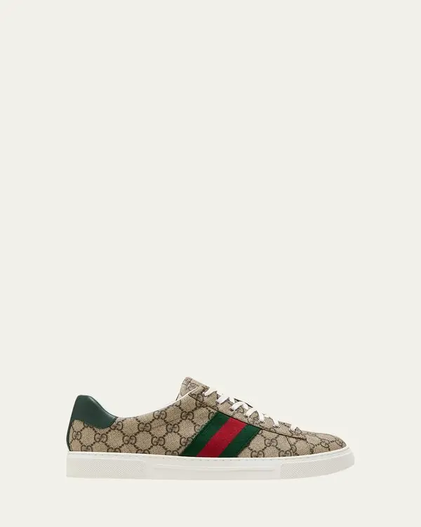 Gucci Ace Low-top Sneakers With Web