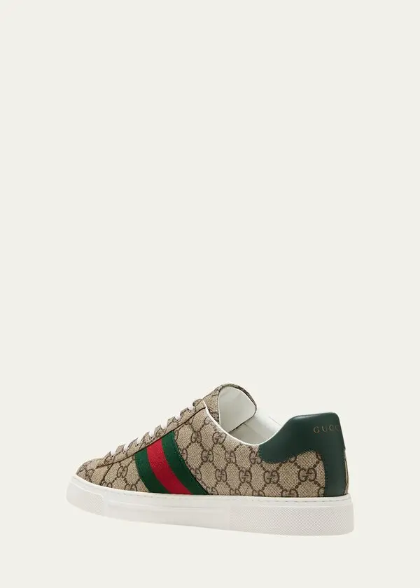 Gucci Ace Low-top Sneakers With Web