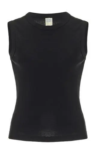 FLORE FLORE Esmé Organic Cotton Tank Top - Black
