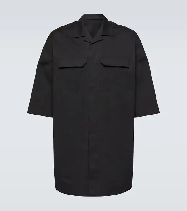 Rick Owens Magnum Tommy Cotton-blend Poplin Shirt - Black