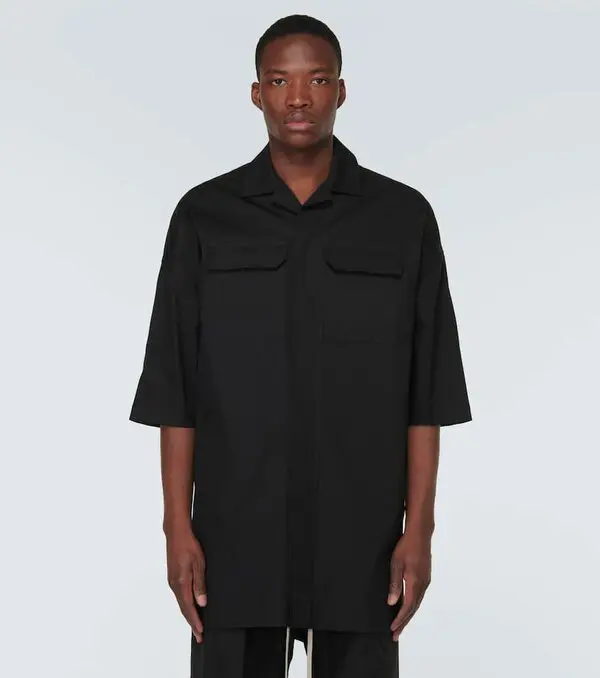 Rick Owens Magnum Tommy Cotton-blend Poplin Shirt - Black