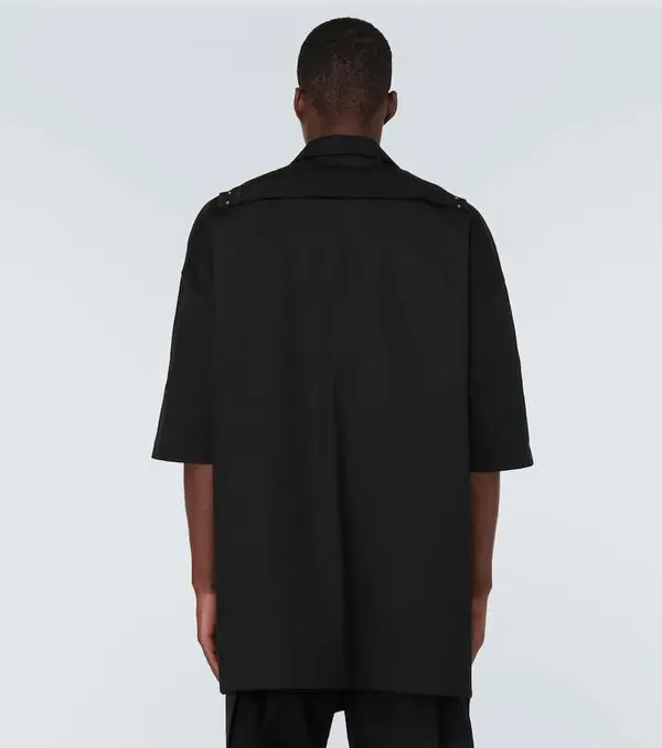 Rick Owens Magnum Tommy Cotton-blend Poplin Shirt - Black