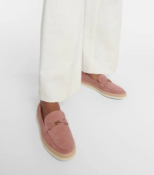 TOD'S Suede Loafers - Pink