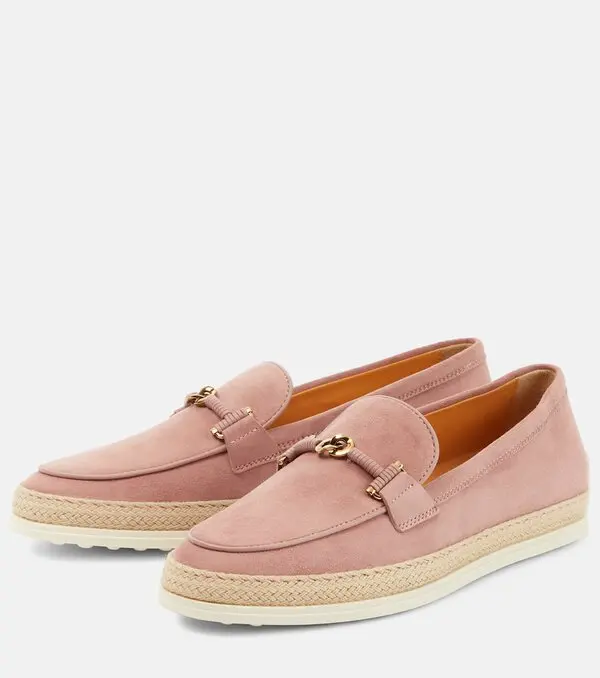 TOD'S Suede Loafers - Pink