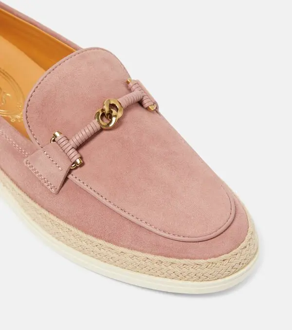 TOD'S Suede Loafers - Pink