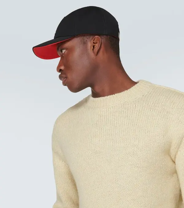 CHRISTIAN LOUBOUTIN Mooncrest Baseball Cap - Black