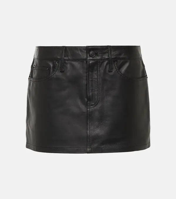 Wardrobe.NYC Micro Leather Miniskirt