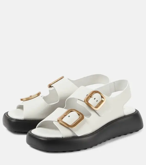 TOD'S Gomma Leather Sandals
