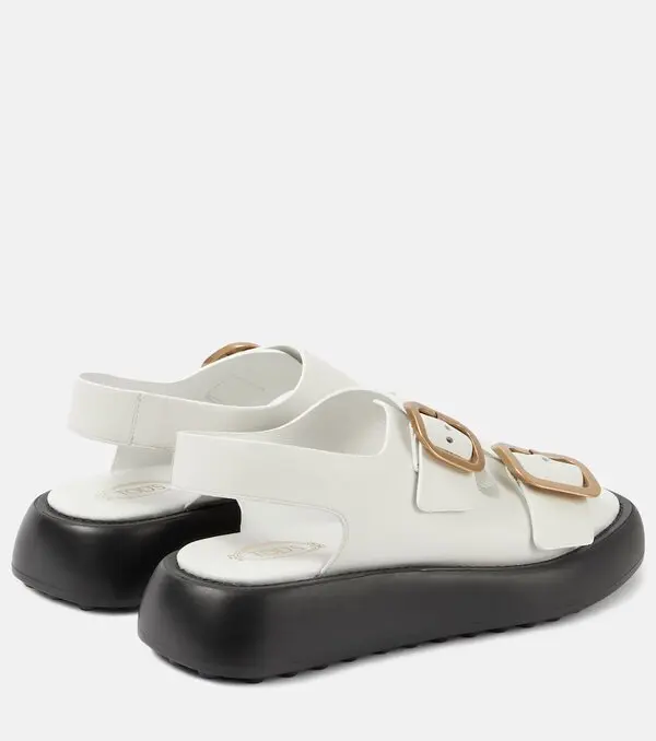 TOD'S Gomma Leather Sandals