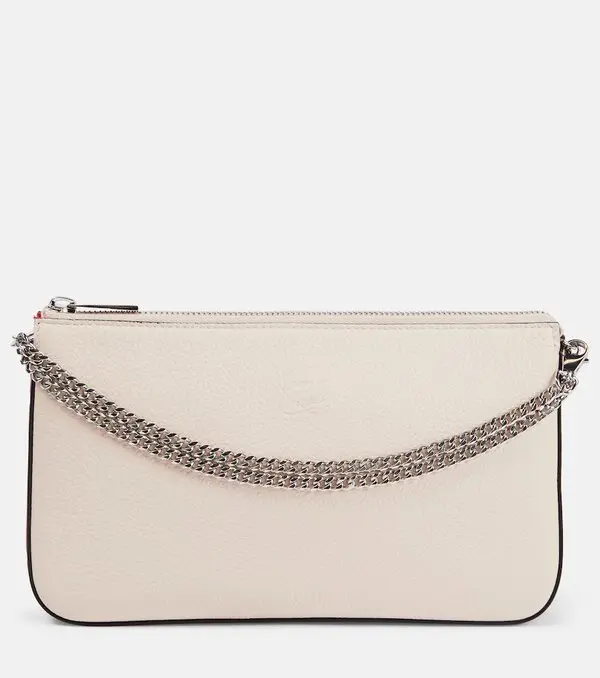 CHRISTIAN LOUBOUTIN Loubila Hybrid Leather Crossbody Bag - Brown