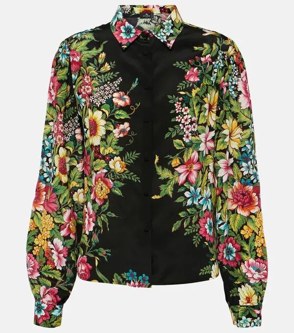 Etro Printed Silk Shirt
