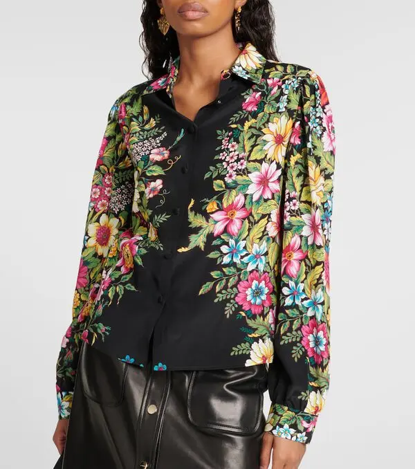 Etro Printed Silk Shirt