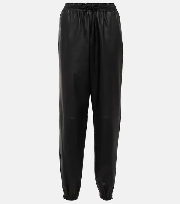 Wardrobe.NYC Leather Jogger Pants