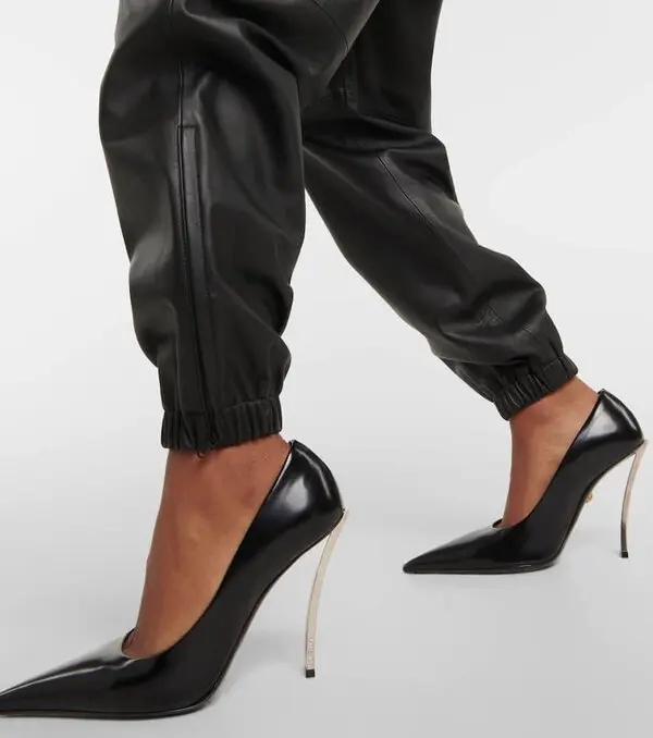 Wardrobe.NYC Leather Jogger Pants