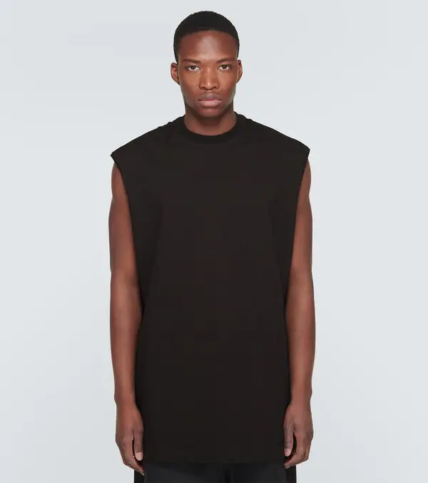 Rick Owens Tarp Cotton T-shirt - Black