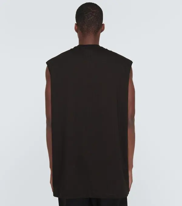 Rick Owens Tarp Cotton T-shirt - Black