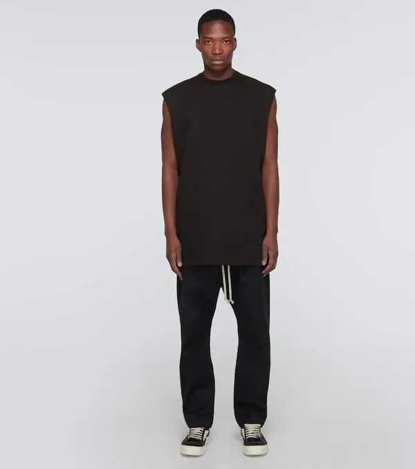 Rick Owens Tarp Cotton T-shirt - Black