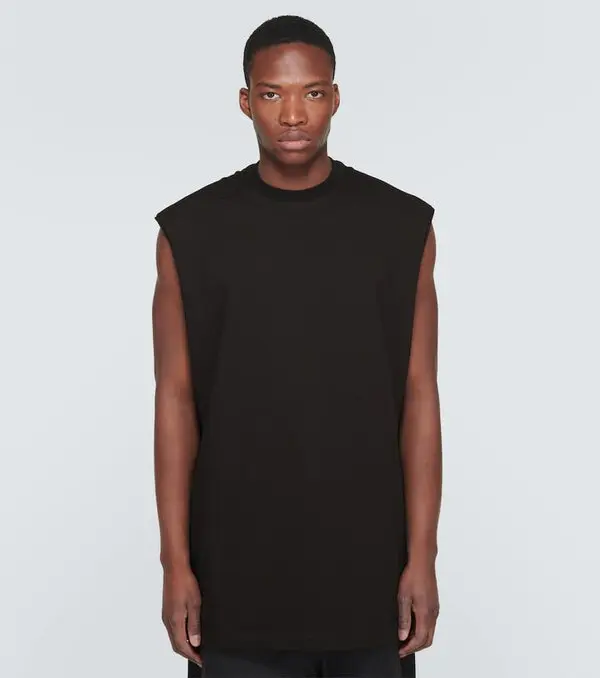 Rick Owens Tarp Cotton T-shirt - Black