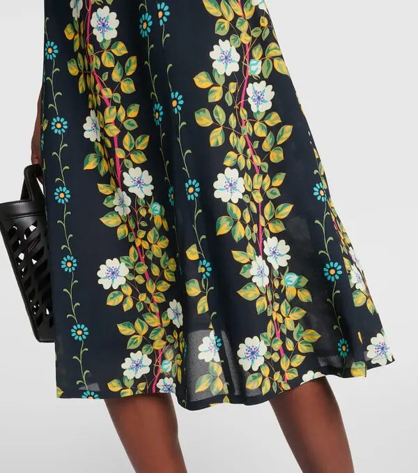 Etro Floral Print Midi Dress