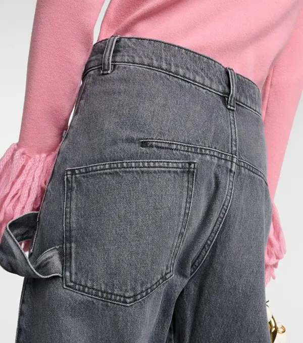 JW Anderson Twisted High-rise Straight Jeans