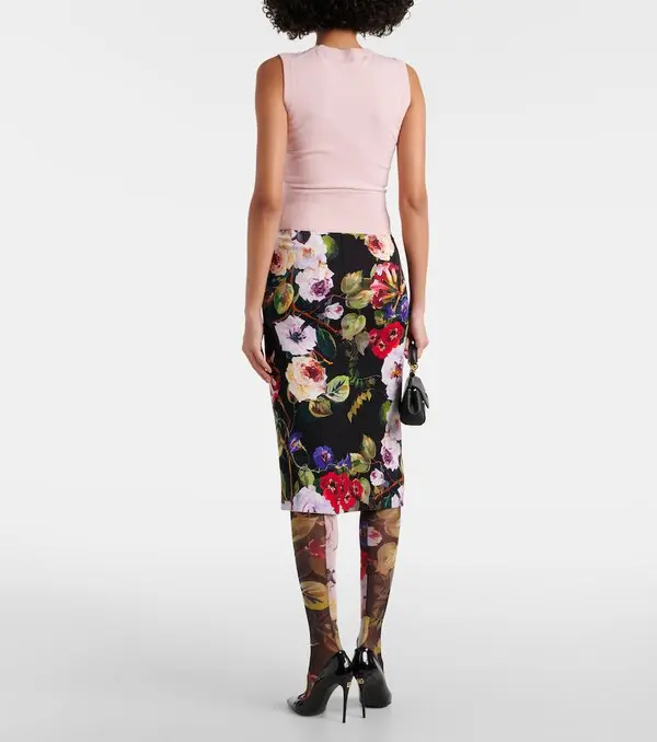 Dolce & Gabbana Knitted Tank Top - Pink