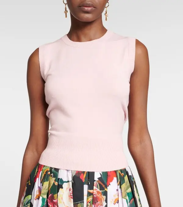 Dolce & Gabbana Knitted Tank Top - Pink
