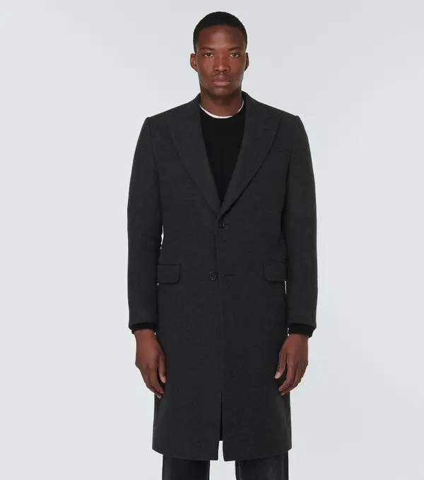 Dolce & Gabbana Wool-blend Overcoat - Grey